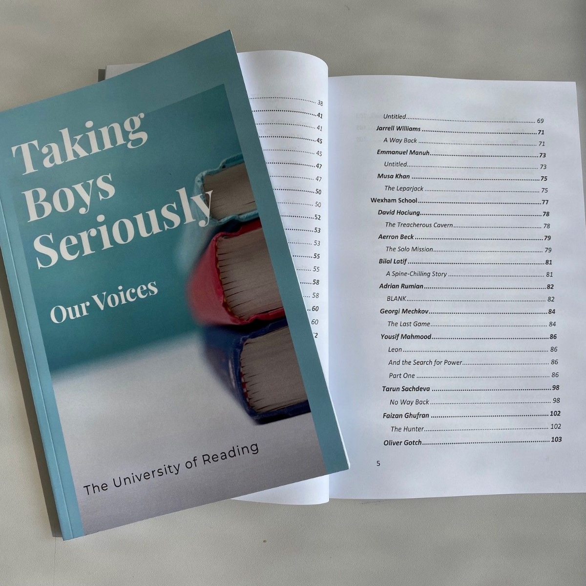 Wexham School - YEAR 9 BOYS PRESENTATION READING UNIVERSITY